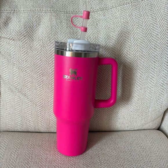 Stanley | Dining | Hot Pink Reusable Tumbler 4 Oz Mug With Straw And ...